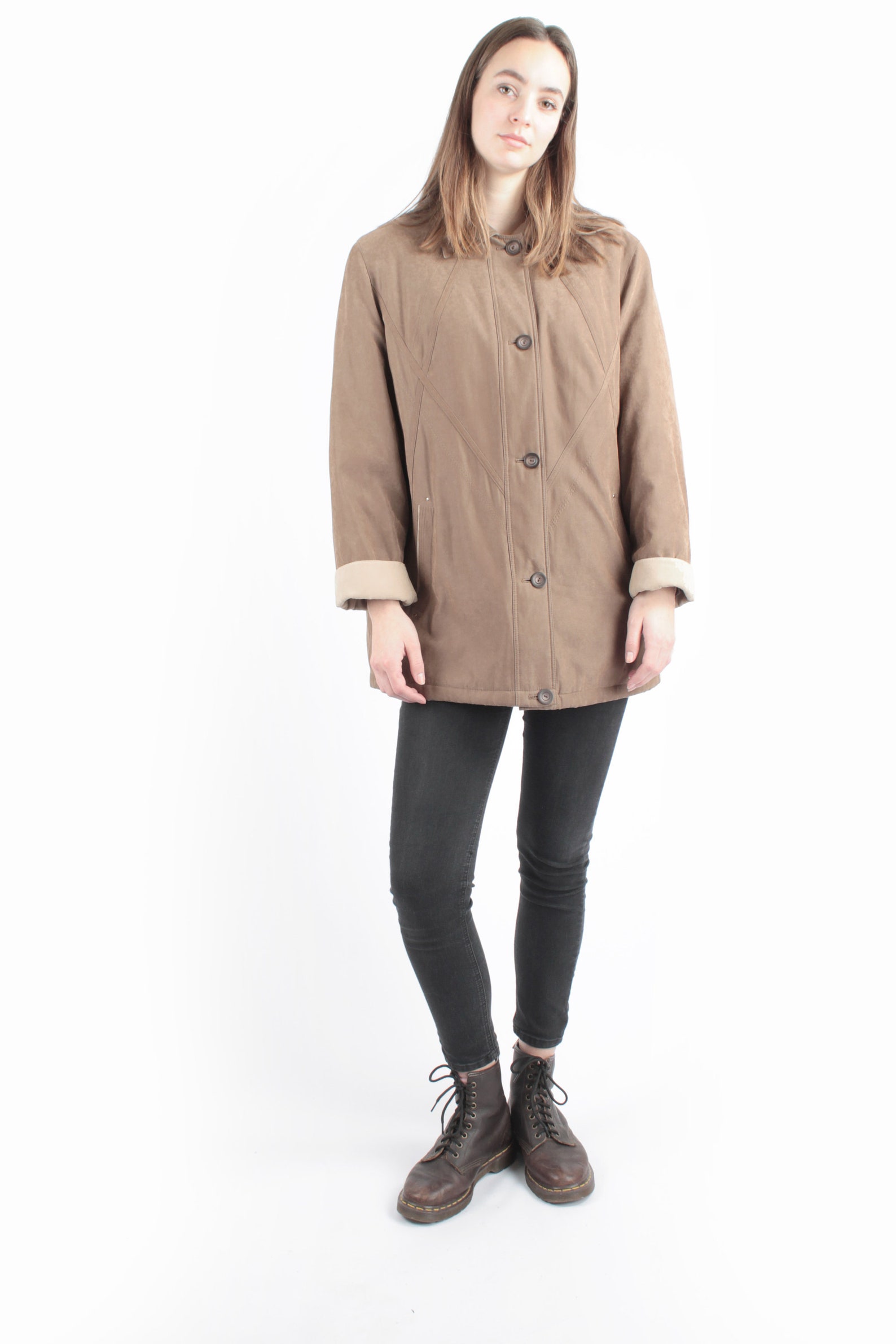 1980s Vintage Hazelnut Brown Button up Topcoat Jacket Autumn - Etsy