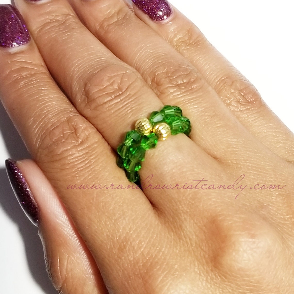 Mental Health Awareness Rings Beaded Ring Swarovski | Etsy