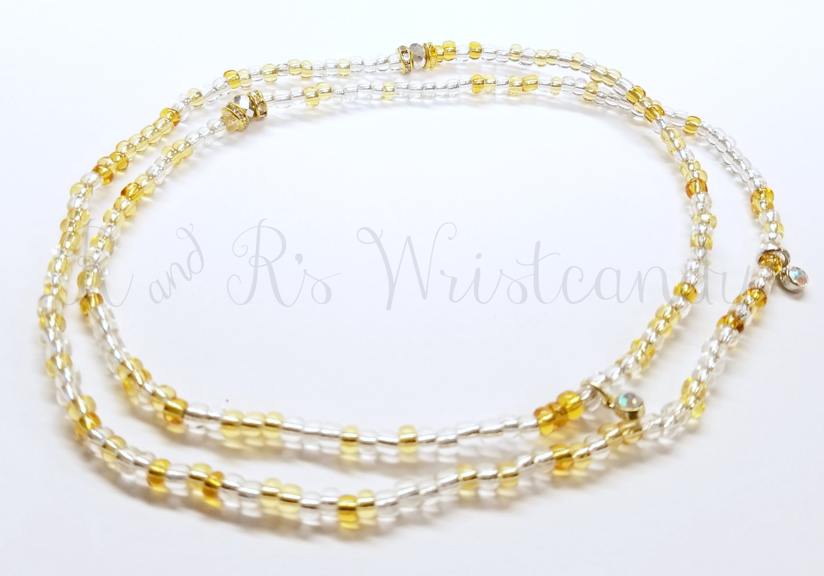 Beaded Belly Chain: Gold & Silver Seed Bead Waist Beads - Etsy