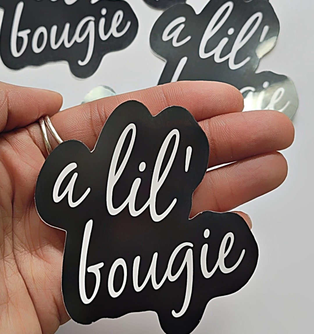 A Lil' Bougie Vinyl Sticker: Laptop, Water Bottle, Notebook Decal - Etsy