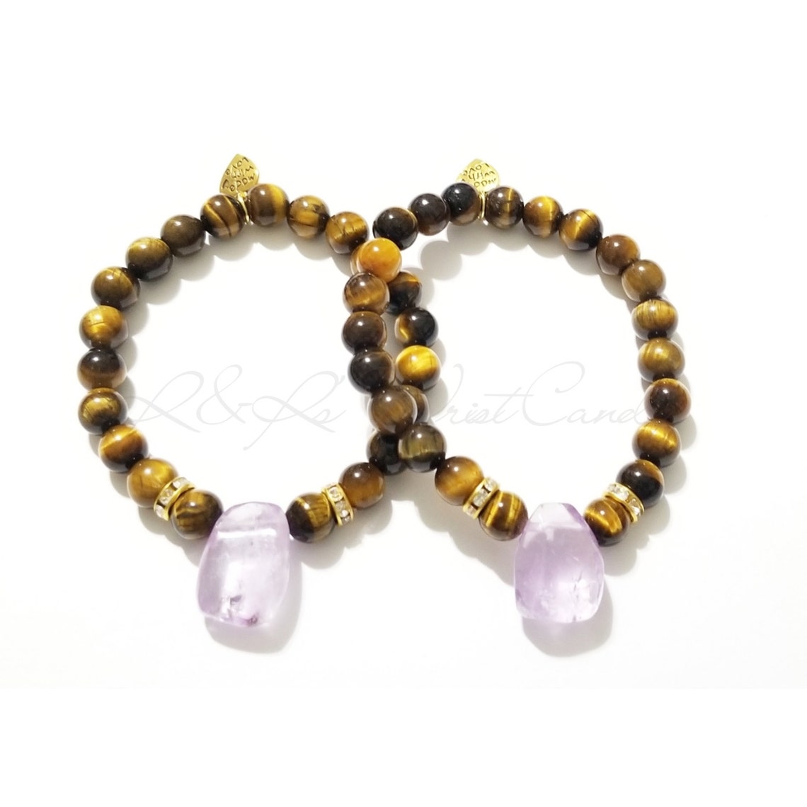 Amethyst Bracelet/tigers Eye - Etsy