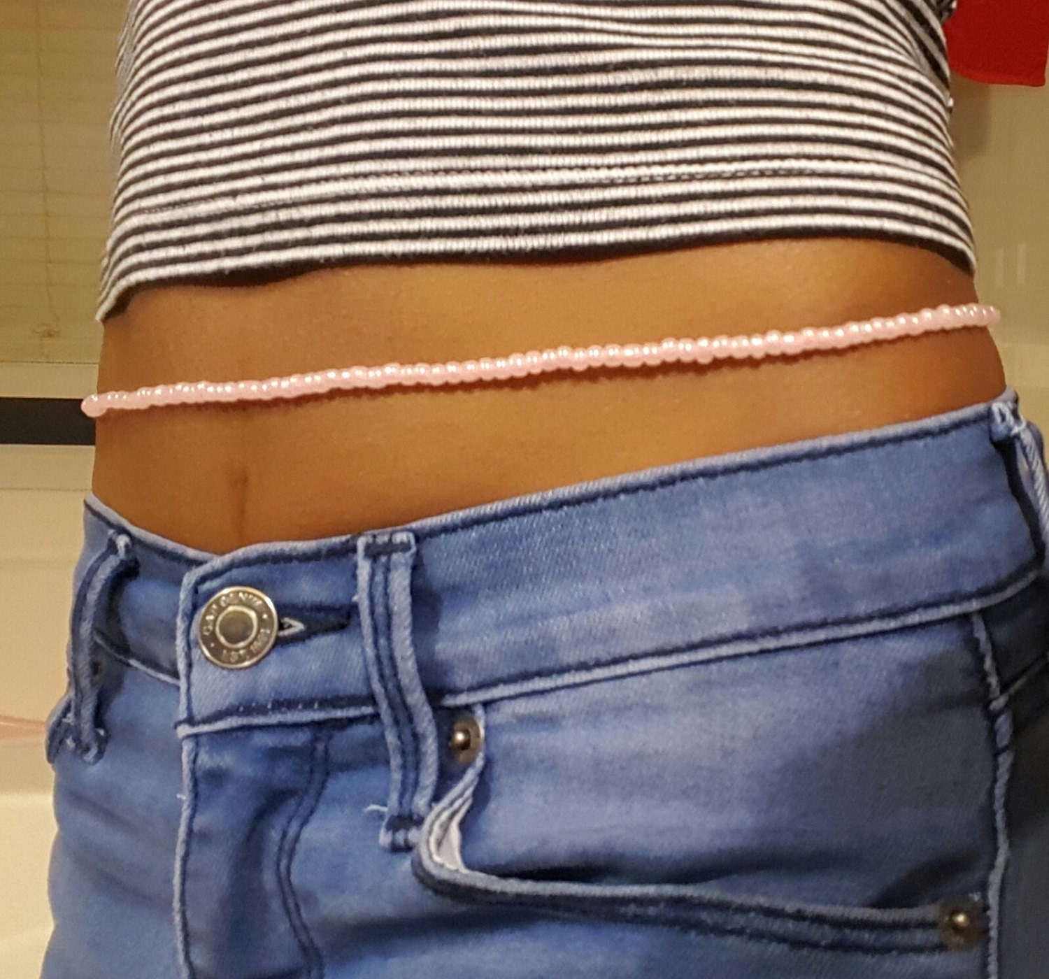 Waist Beads Beaded Belly Chain Seed Beads African Waist - Etsy