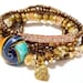 Bronze Bracelet Set/stacking Bracelets/stackable/brown Beaded - Etsy