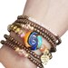 Bronze Bracelet Set/stacking Bracelets/stackable/brown Beaded - Etsy