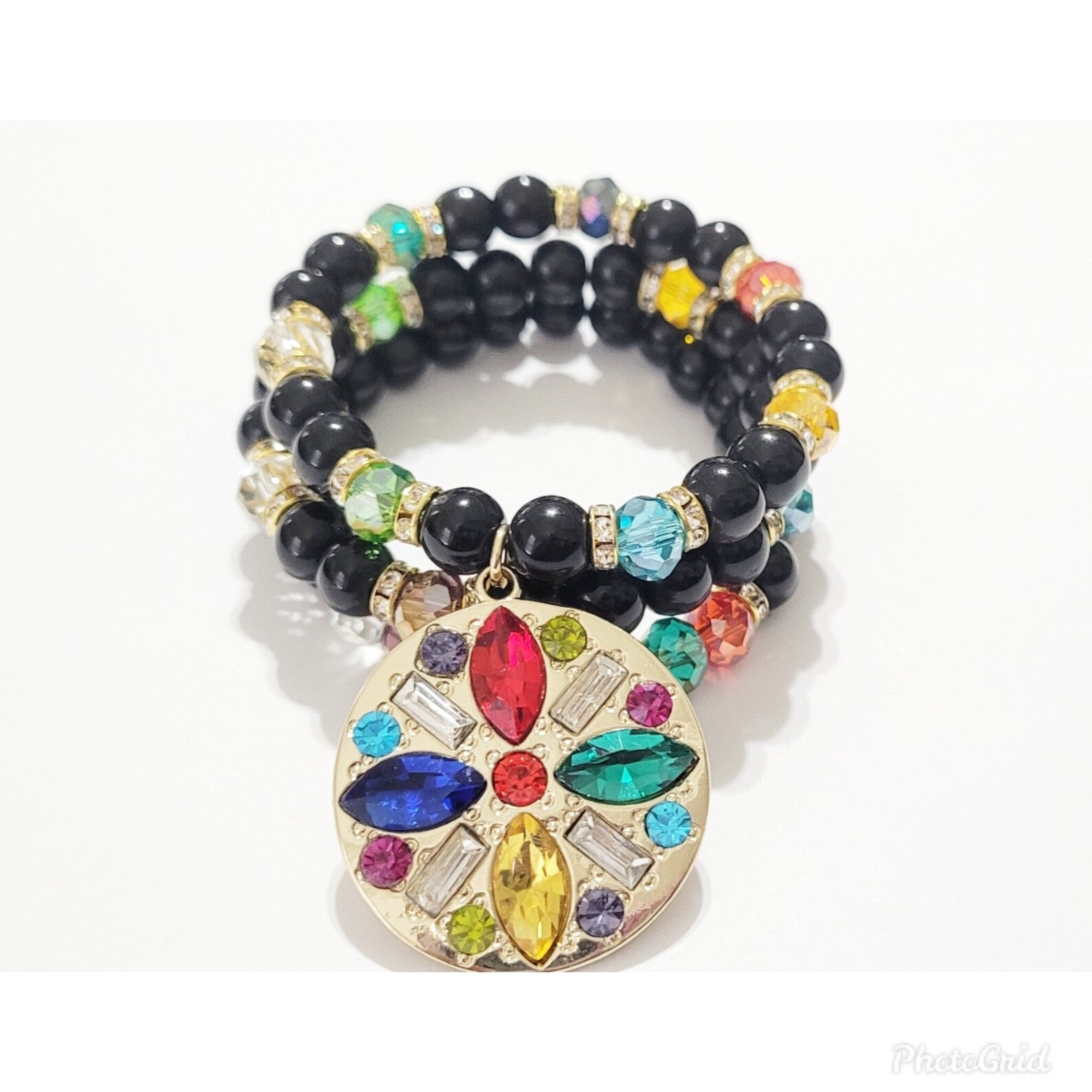 Stackable Bracelet Set/ 3 Piece /colorful/stretchy/handmade - Etsy