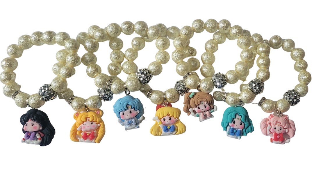 Sailor Moon Bracelets, Anime, Christmas Gifts, Stretchy, Handmade ...