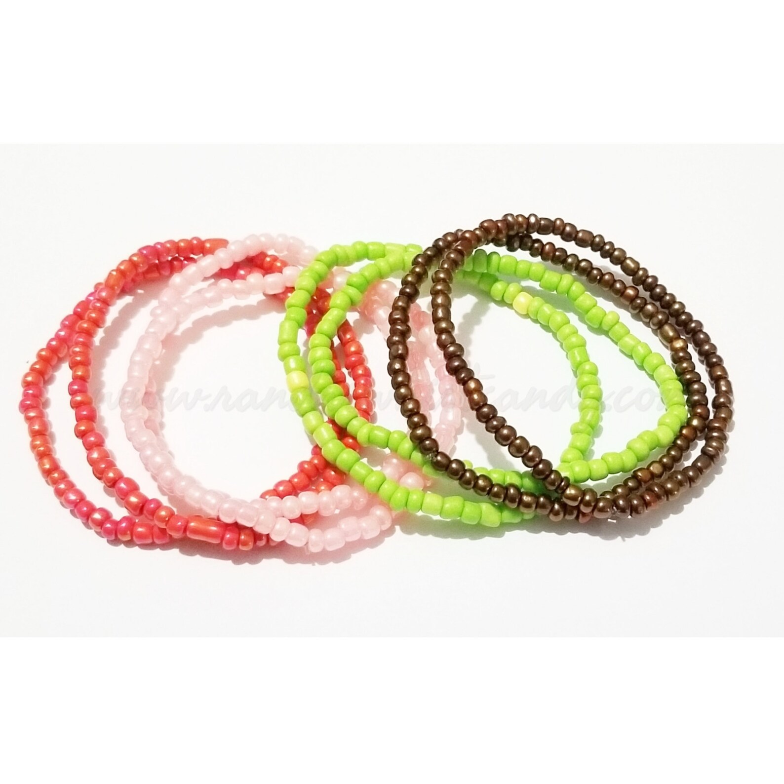 Multi-color Beaded Bracelets Seed Bead Bracelets Colorful - Etsy