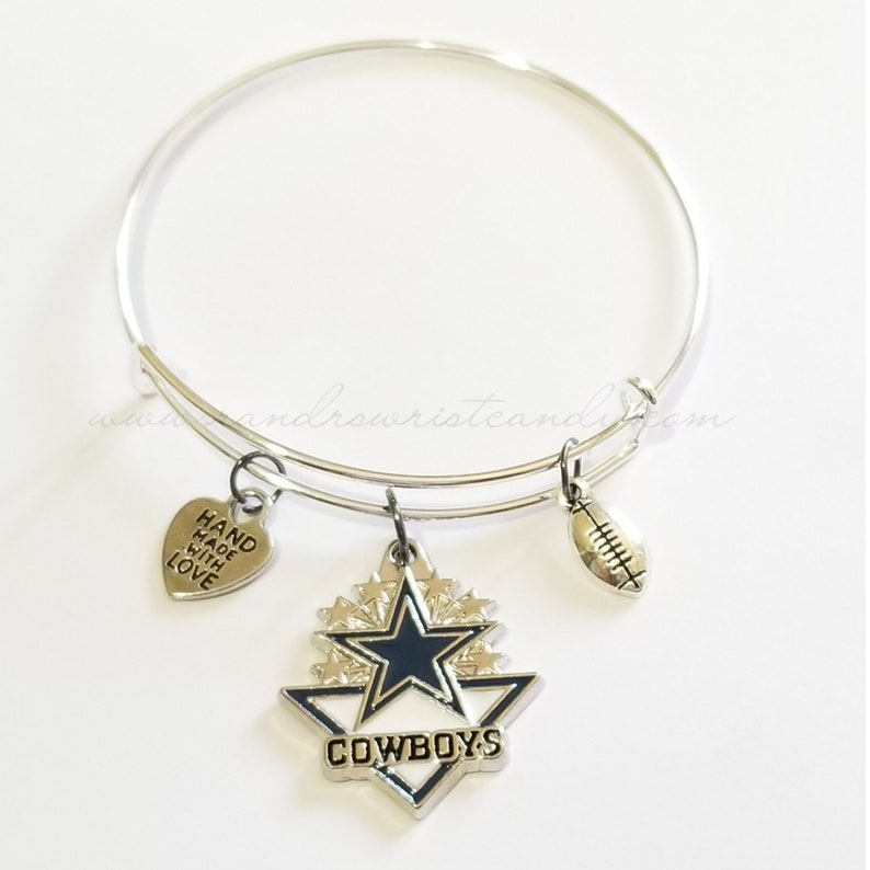 Football Team Bangles Sports Bracelets Wire Bangles | Etsy