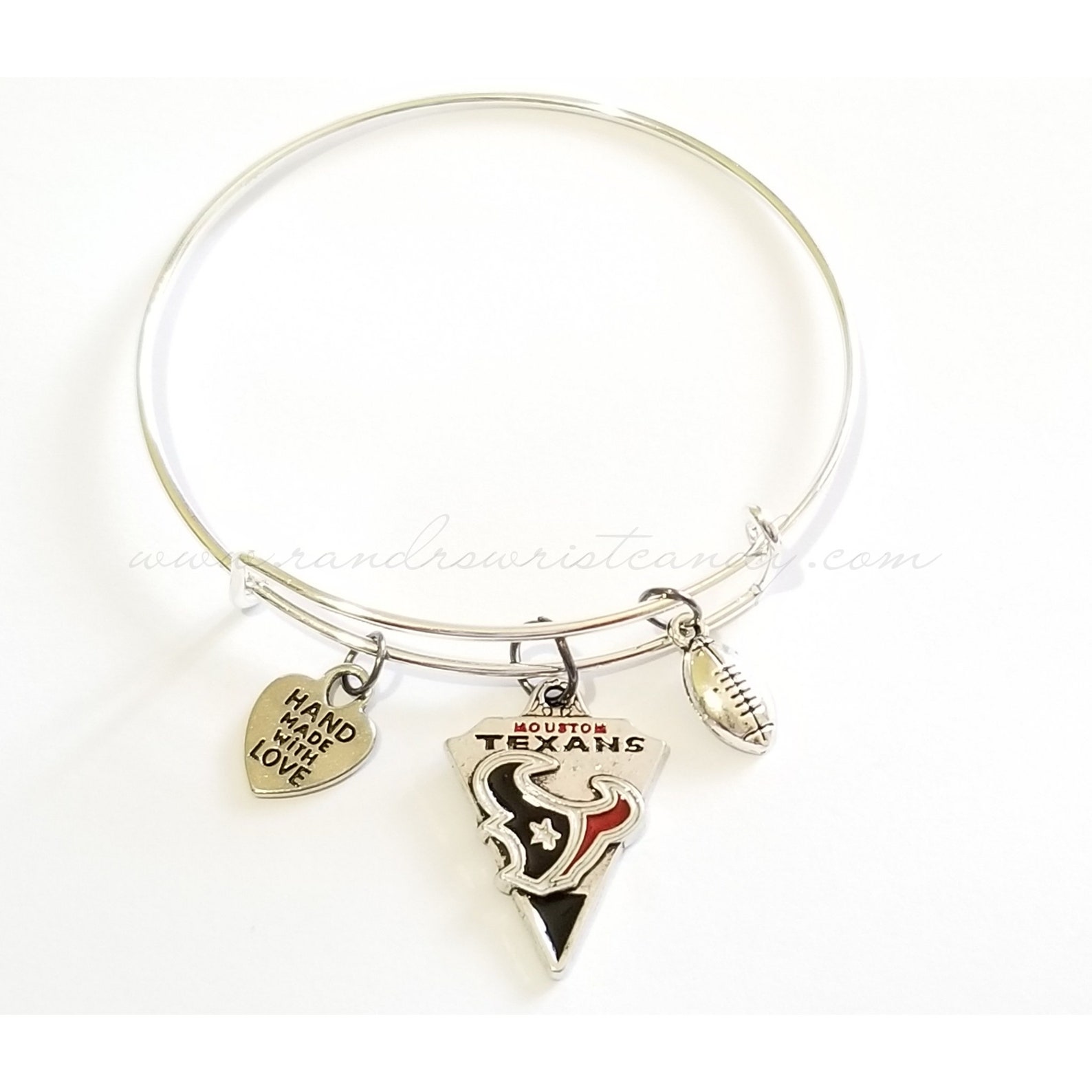 Football Team Bangles Sports Bracelets Wire Bangles | Etsy