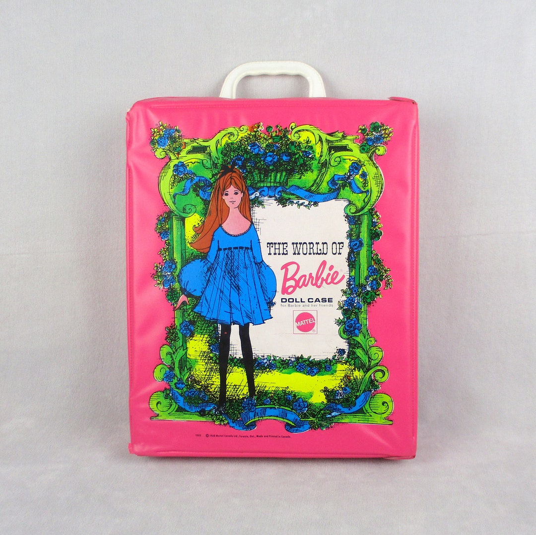 Barbie Doll Case Wardrobe Mattel the World of Barbie Hot Pink Made in ...