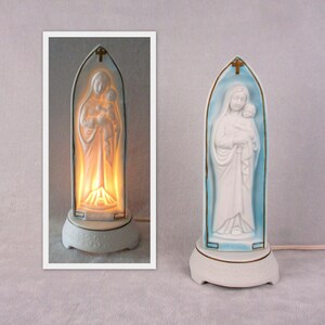Madonna Night Light Virgin Mary Baby Jesus Christmas Religious Catholic ...