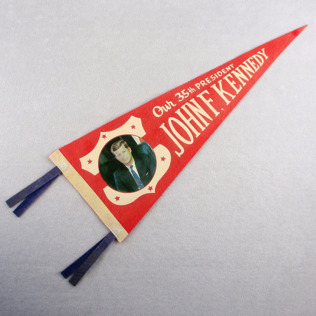 JFK Inauguration Pennant Vintage 1961 John F. Kennedy Presidential ...