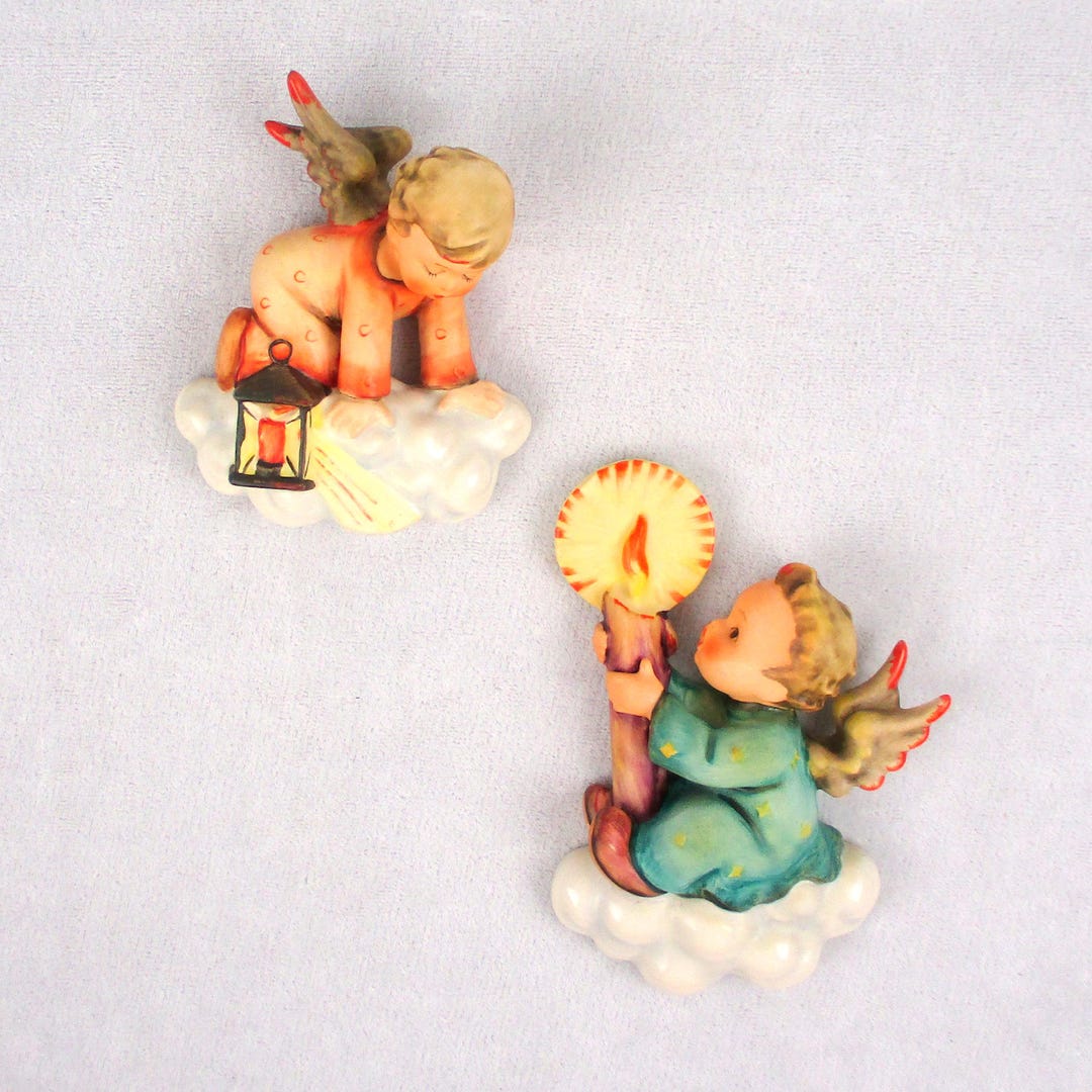 Goebel Hummel Angels Wall Hanging Plaques Christmas Ornaments German ...