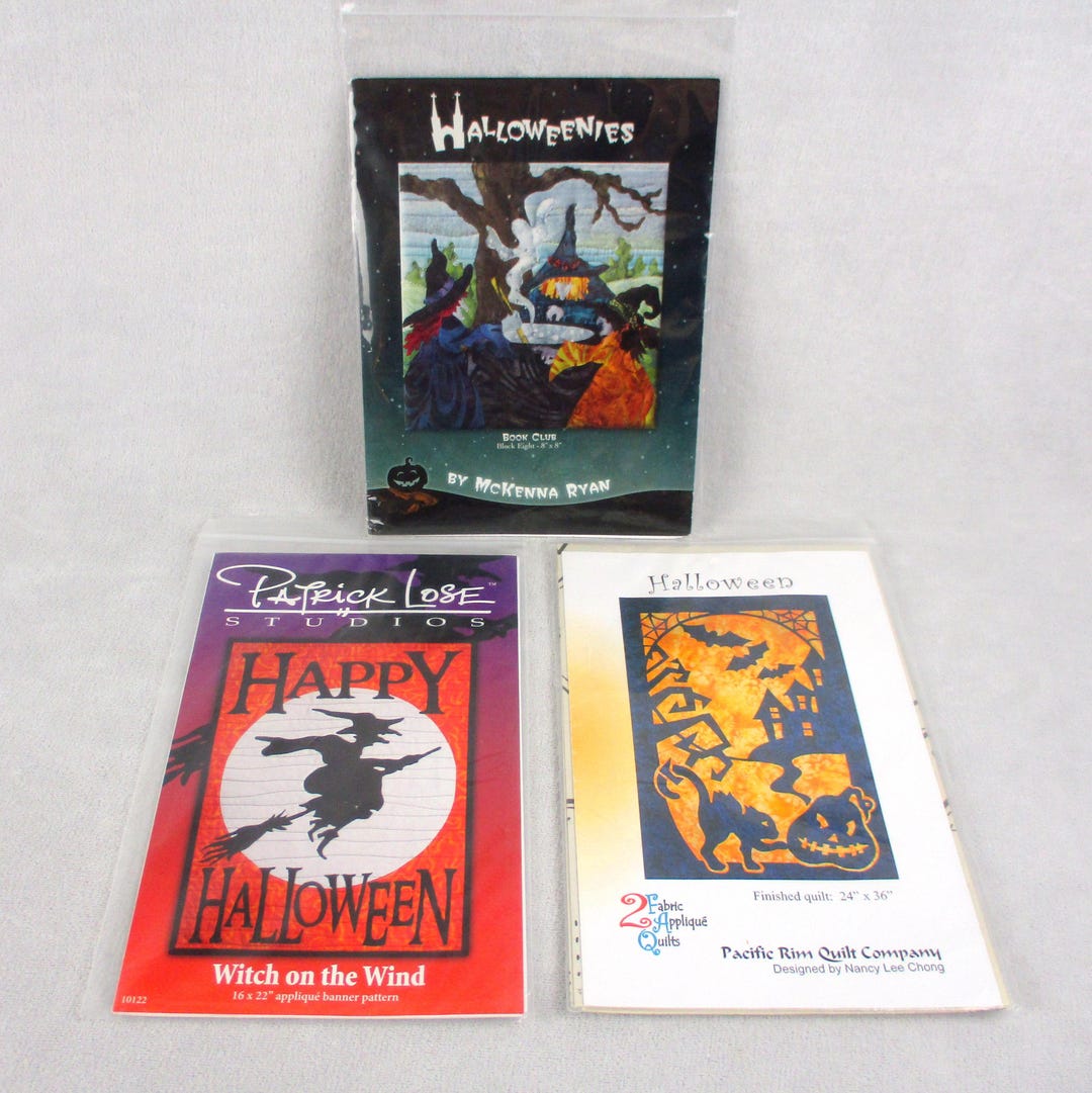 Halloween Quilting Applique Patterns Mckenna Ryan Halloweenies Book ...