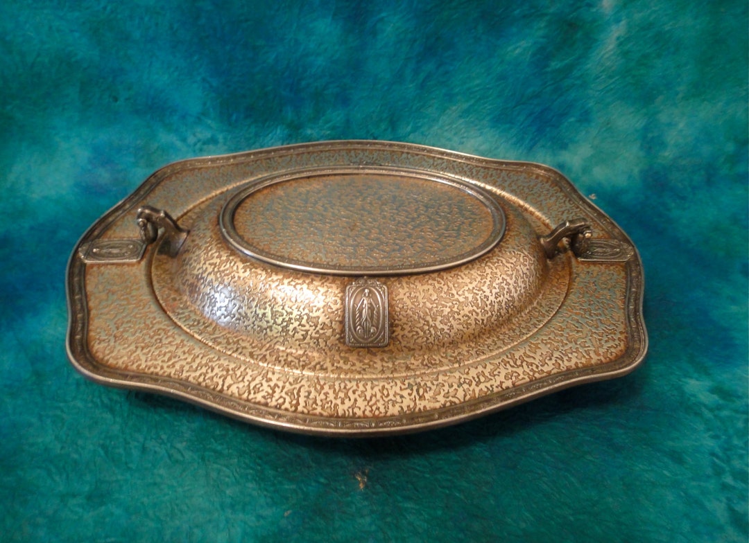 Vintage Silverplate Art Nouveau Style Silvercraft EPNS Covered Serving ...