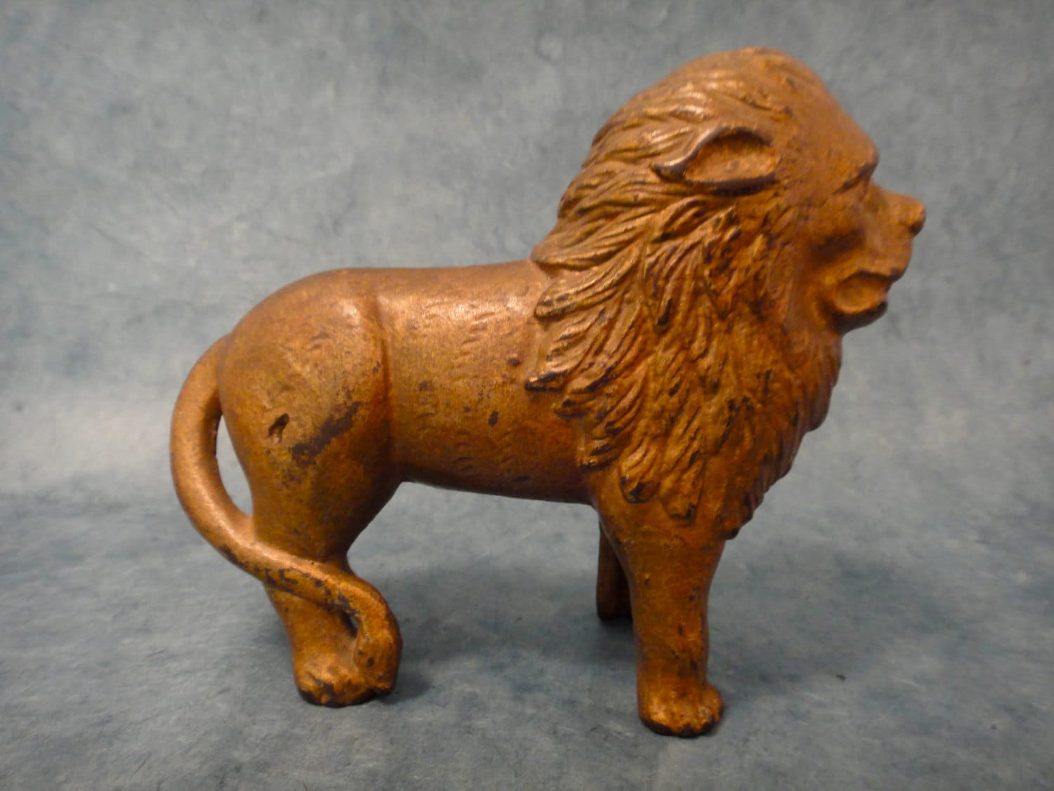Antique Cast Iron Lion Bank - Etsy