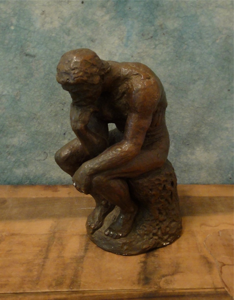 Vintage the Thinker Austin Productions 1962 Sculpture Bookend - Etsy Canada