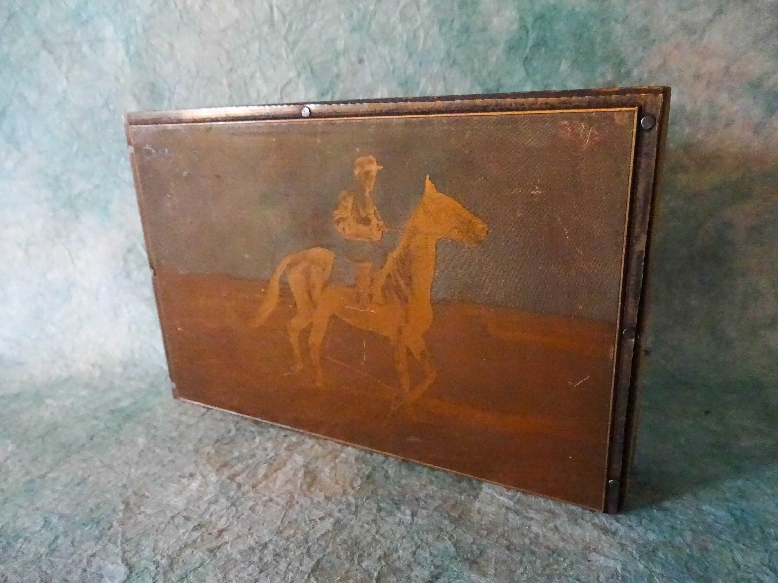 Historic Antique Rare 1920's Copper Wood Block Plate | Etsy