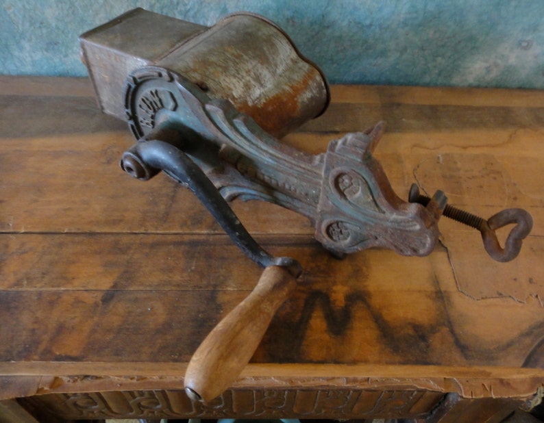 Old Antique Primitive Tabletop Grater/grinder/mill - Etsy