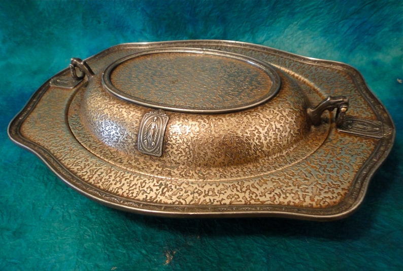 Vintage Silverplate Art Nouveau Style Silvercraft EPNS Covered Serving ...