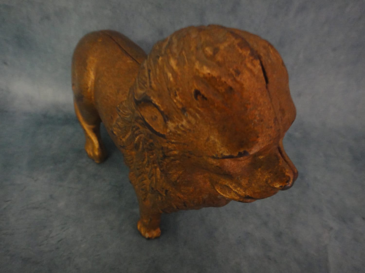 Antique Cast Iron Lion Bank - Etsy
