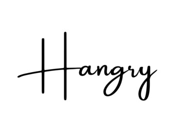 Hangry hang-gree SVG Cut File Svg, Png, Eps, Dxf, Jpeg Cricut Cut File ...