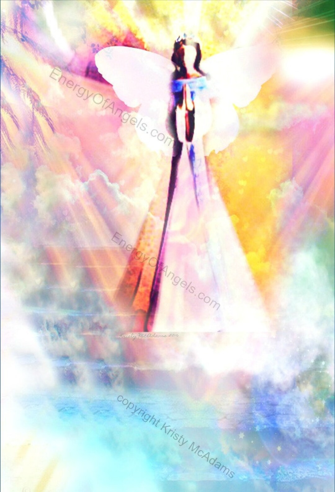 Angel Art / 8x10 Print / Steps to Heaven / Angel Prayer Series / 8x10 ...
