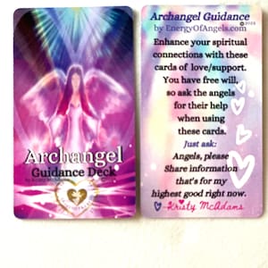 Angel Cards/ Archangel Guidance Deck by Energy of Angels / Kristy Carr ...