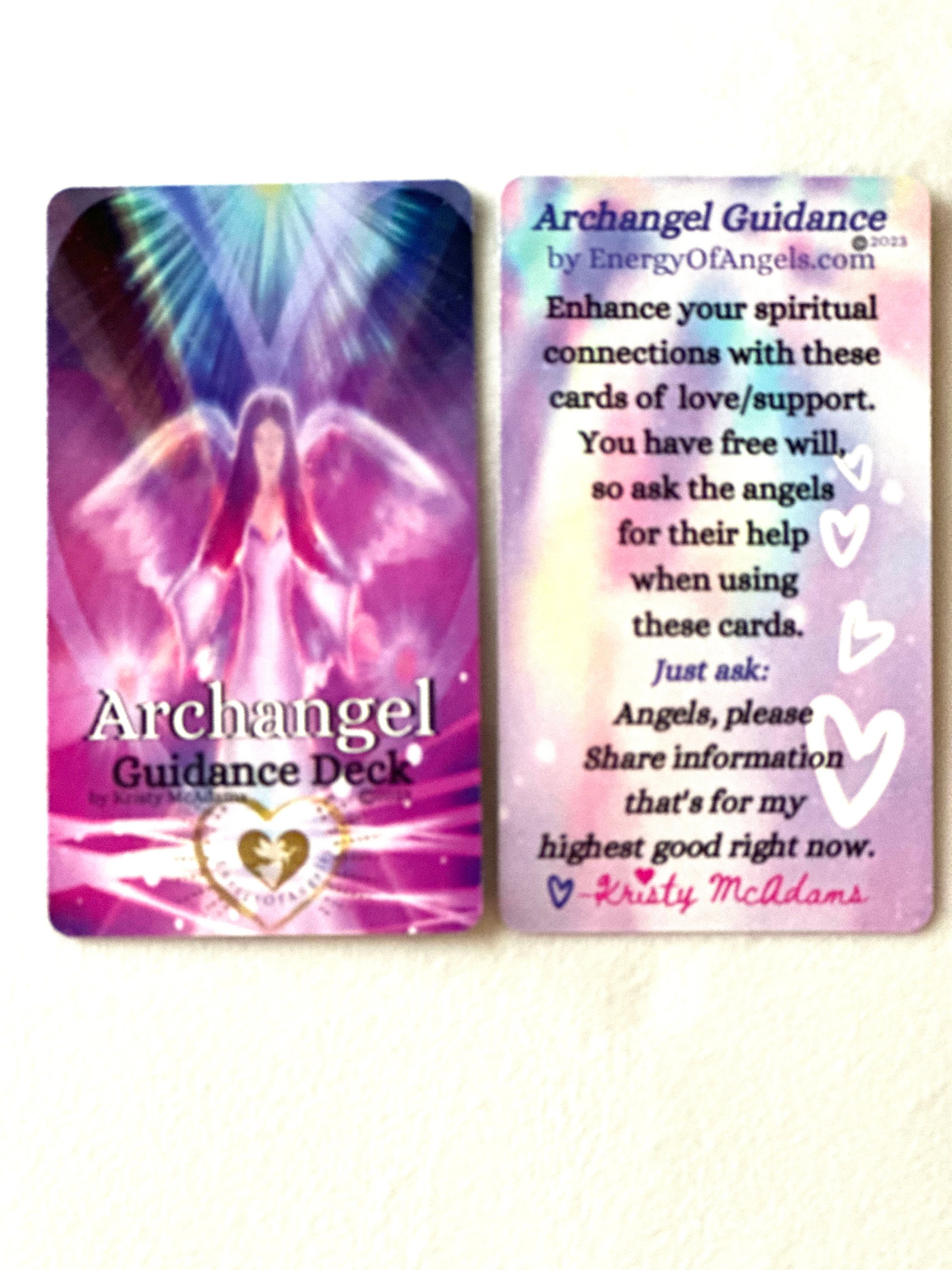 Angel Cards/ Archangel Guidance Deck by Energy of Angels / Kristy Carr ...