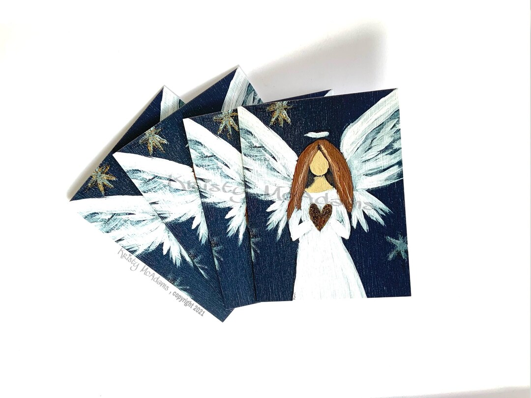 Angel Note Cards / Angelic Star Heart Card / Archangel Note Card Set ...