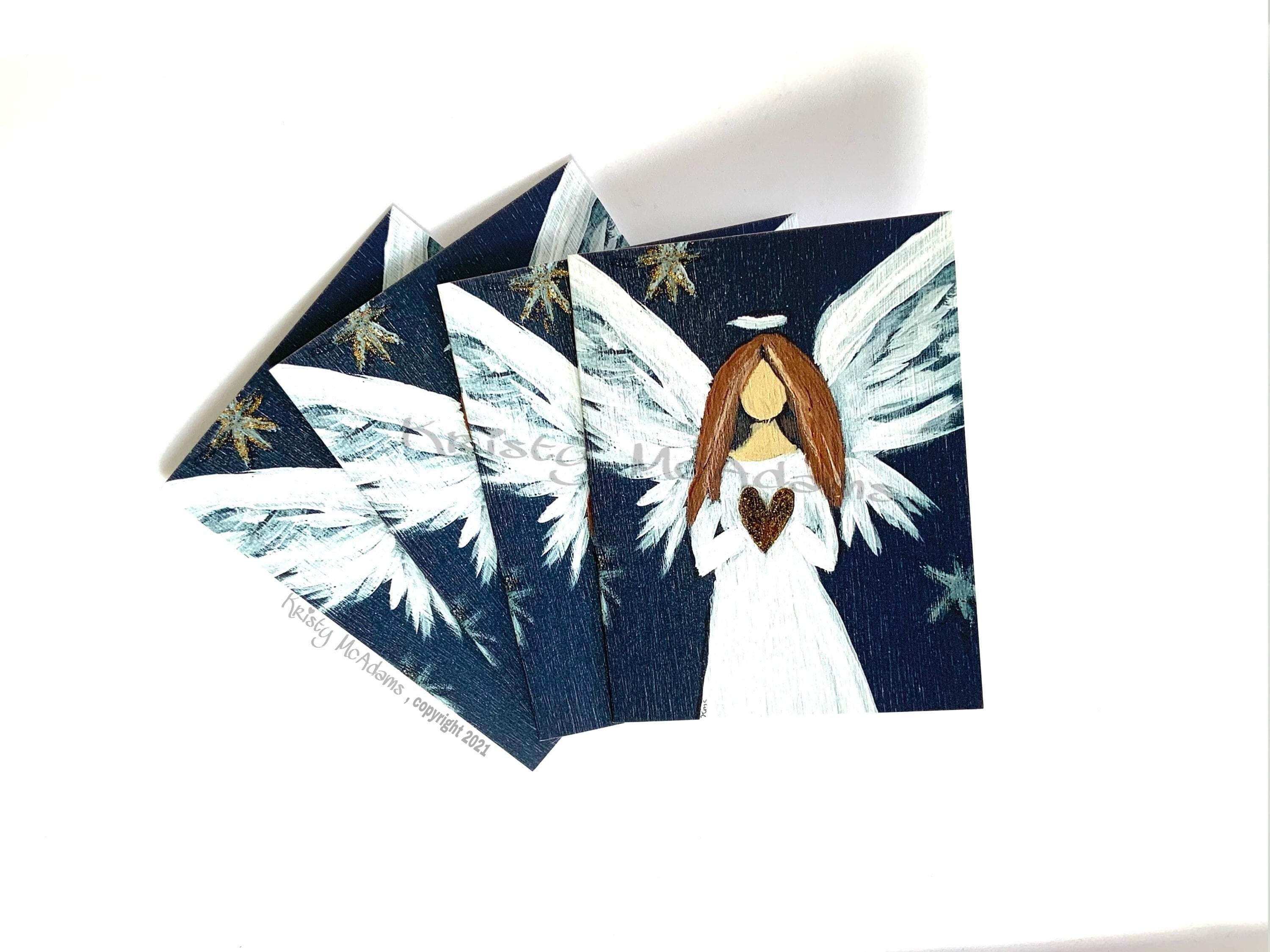 Angel Note Cards / Angelic Star Heart Card / Archangel Note Card Set ...