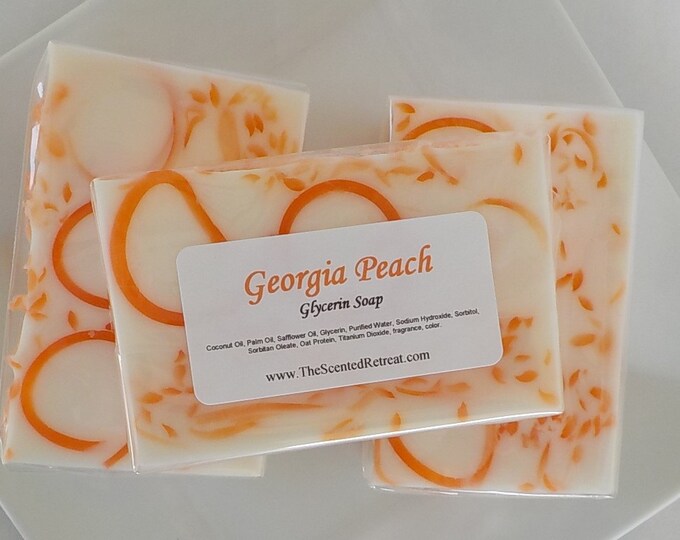Georgia Peach Soap - Fruity Summer Soap - Soap Favors - Etsy