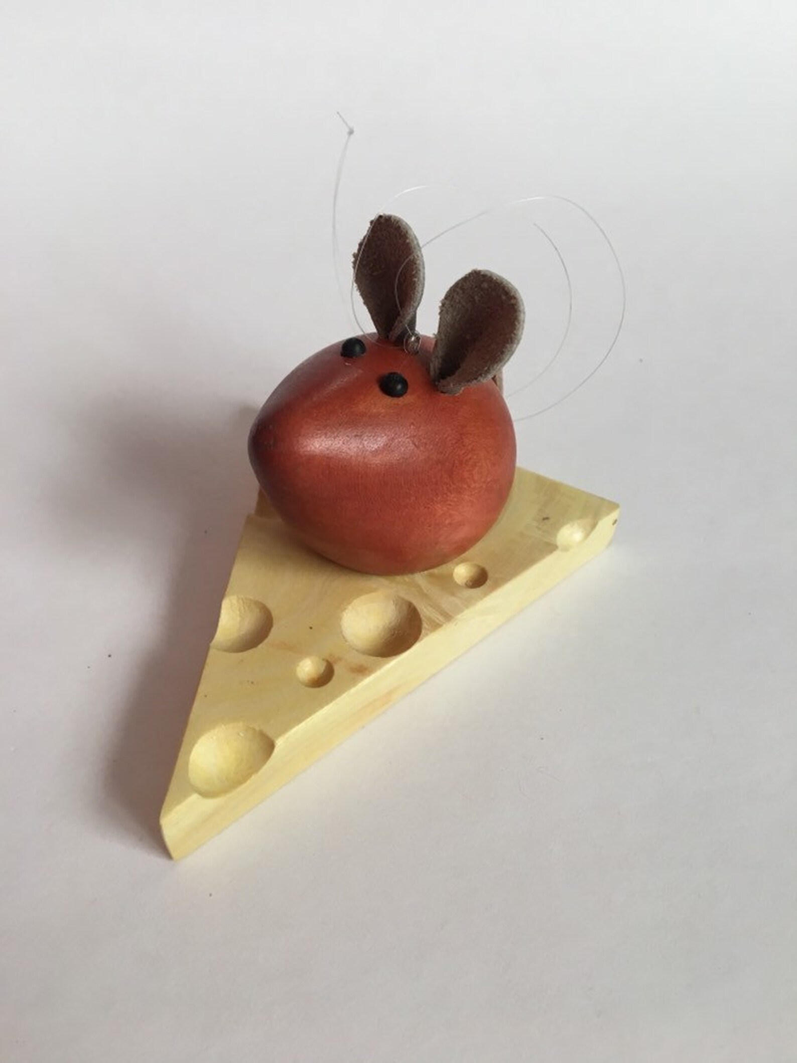 Wood Mouse and Cheese Christmas Ornament - Etsy