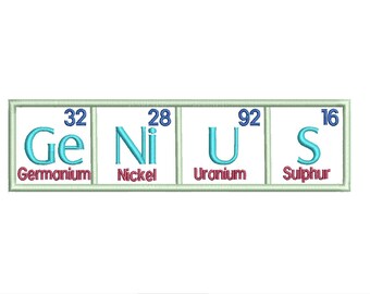 Embroidery Design Periodic Table - Etsy