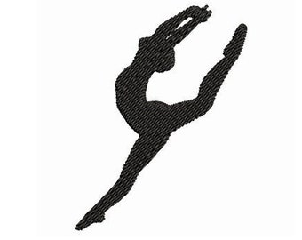 Dancer Machine Embroidery Design, 4x4 and 5x7, Silhouette, 3 Sizes ...