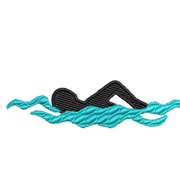 Swim Embroidery - Etsy