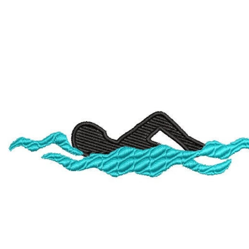 Swim Embroidery - Etsy