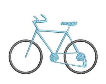 Machine Embroidery Design Bicycle - Etsy