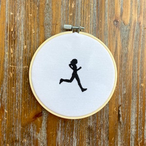 Run Machine Embroidery Design,2 Sizes, Run Embroidery Design, Runner ...