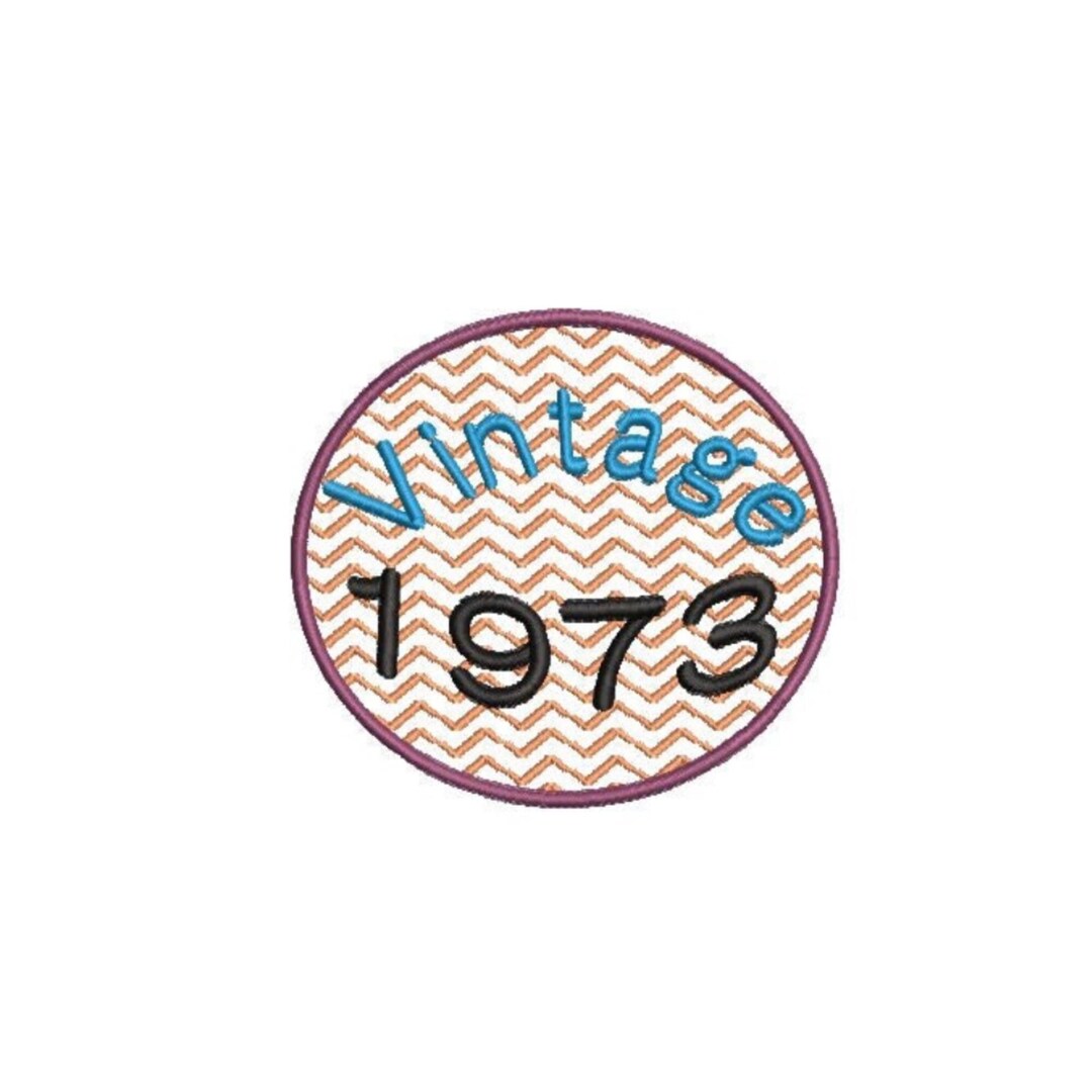 1973 Seal Machine Embroidery Design, 50th Birthday Embroidery Design ...