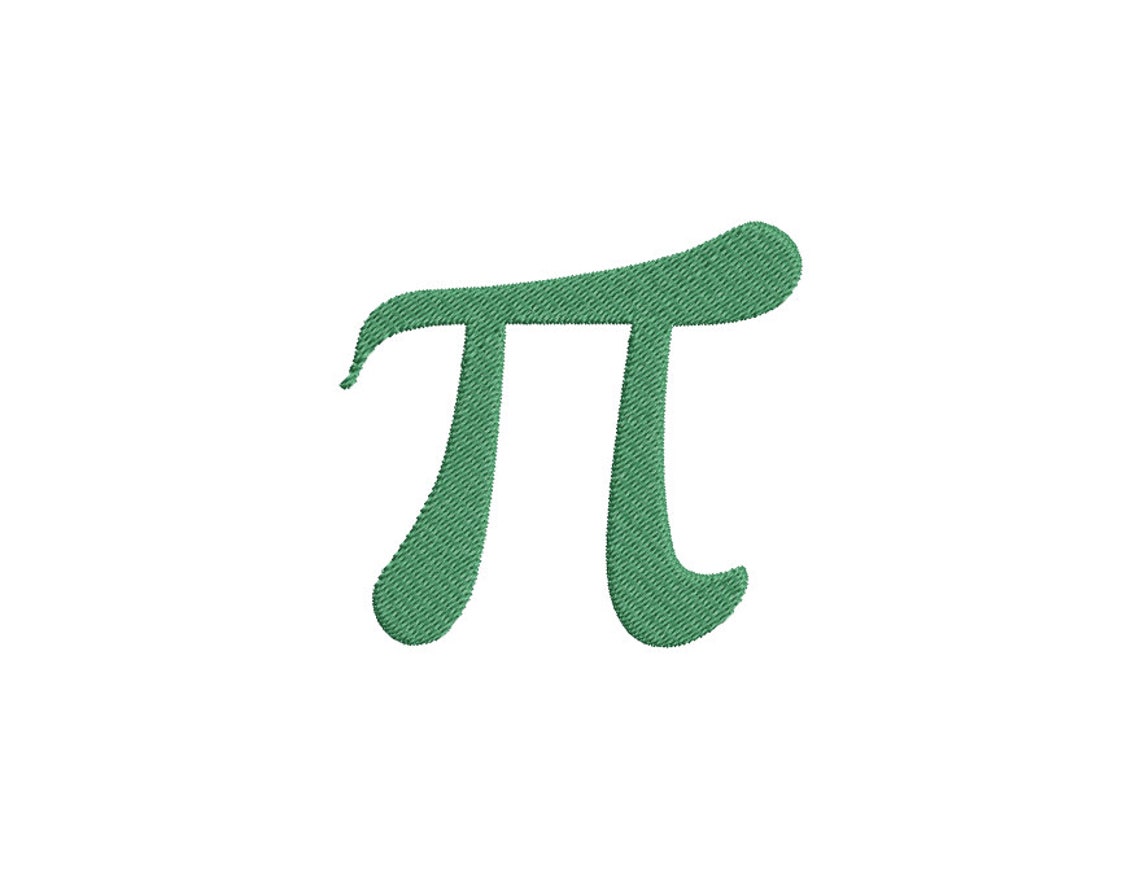 Pi Machine Embroidery Design 3.1415, Pi Embroidery Design, Teacher ...