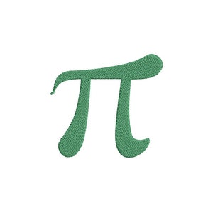 Pi Machine Embroidery Design 3.1415, Pi Embroidery Design, Teacher ...