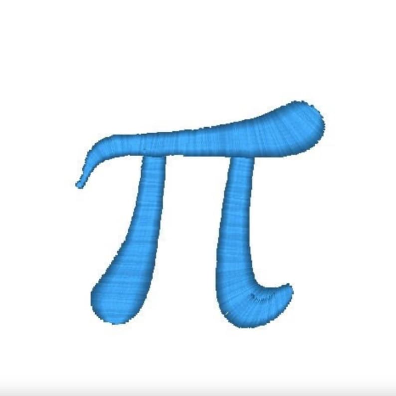 Mini Small Pi Machine Embroidery Design, Pi Embroidery Design, Math ...
