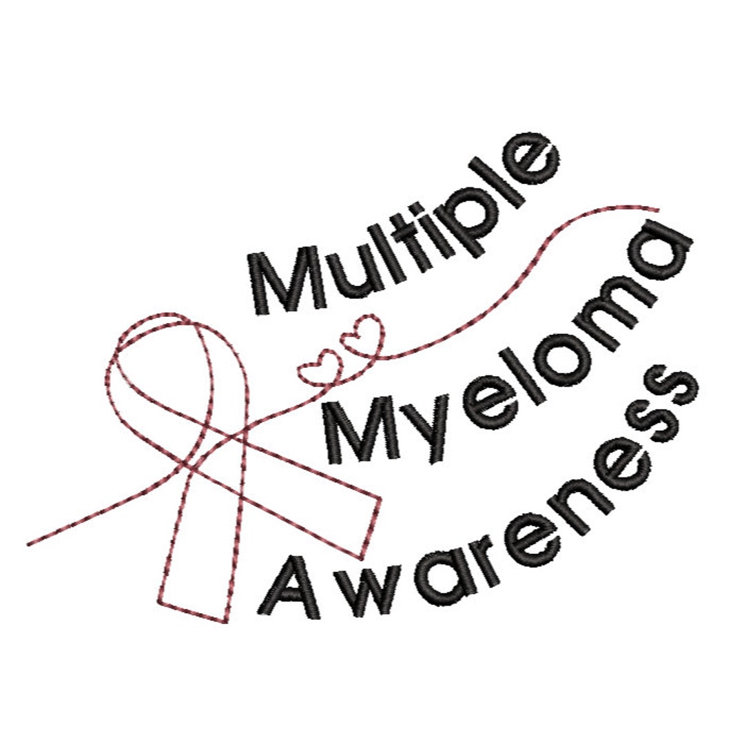 Multiple Myeloma Ribbon Machine Embroidery Design - Etsy