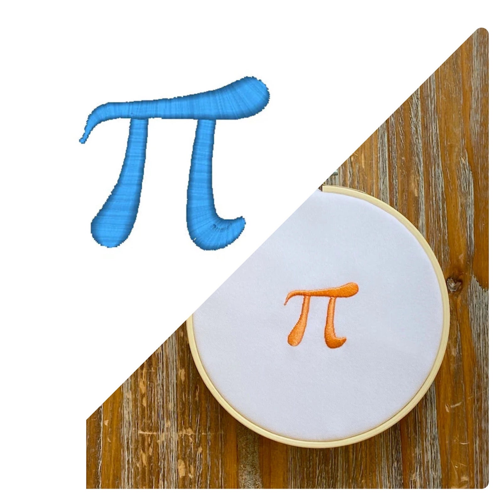 Mini Small Pi Machine Embroidery Design Pi Embroidery Design | Etsy