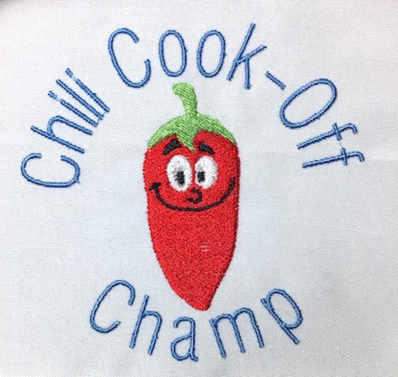 Chili Cook-Off Champ Machine Embroidery Design chili | Etsy