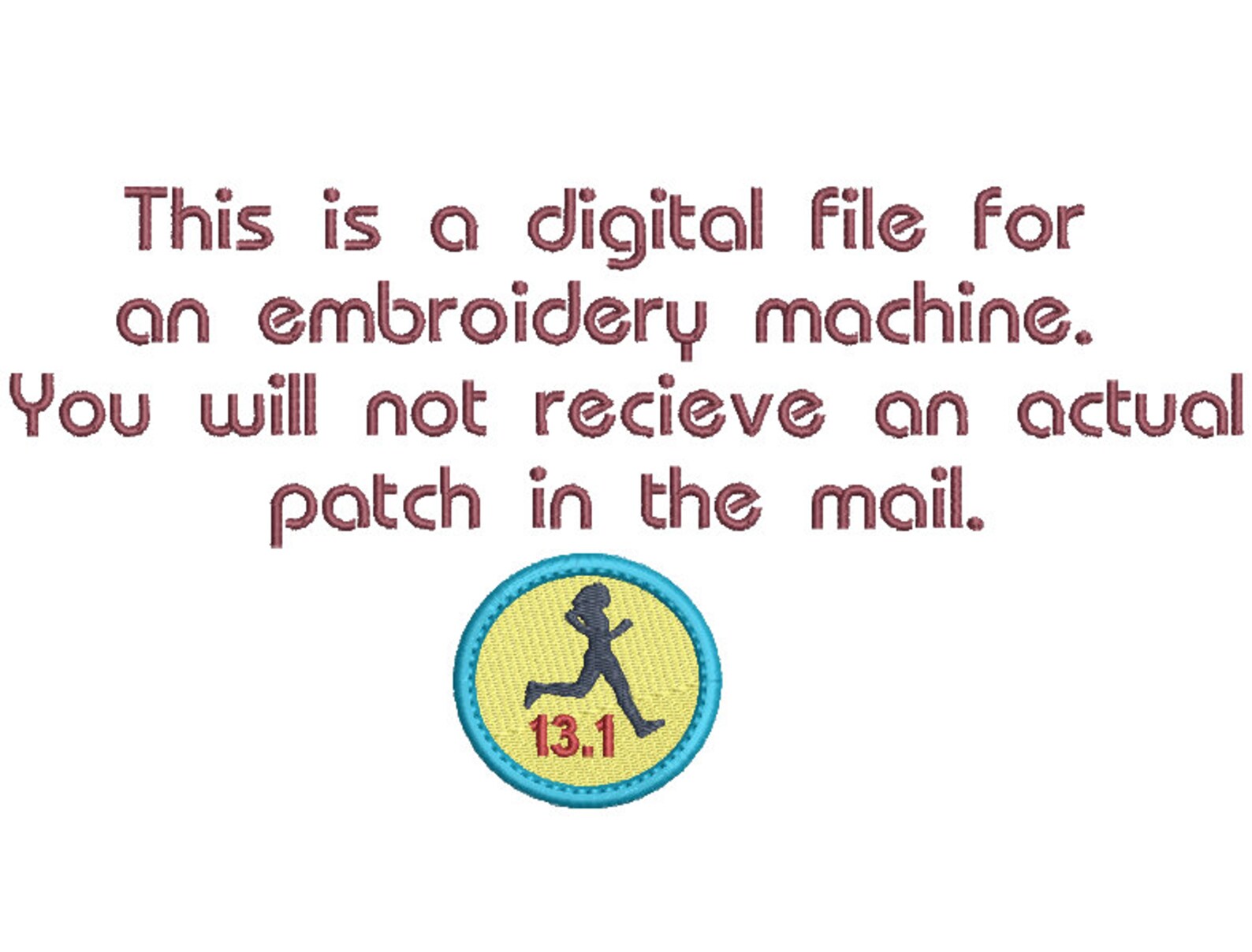 Running Patch Machine Embroidery Design 3 Designs Woman - Etsy