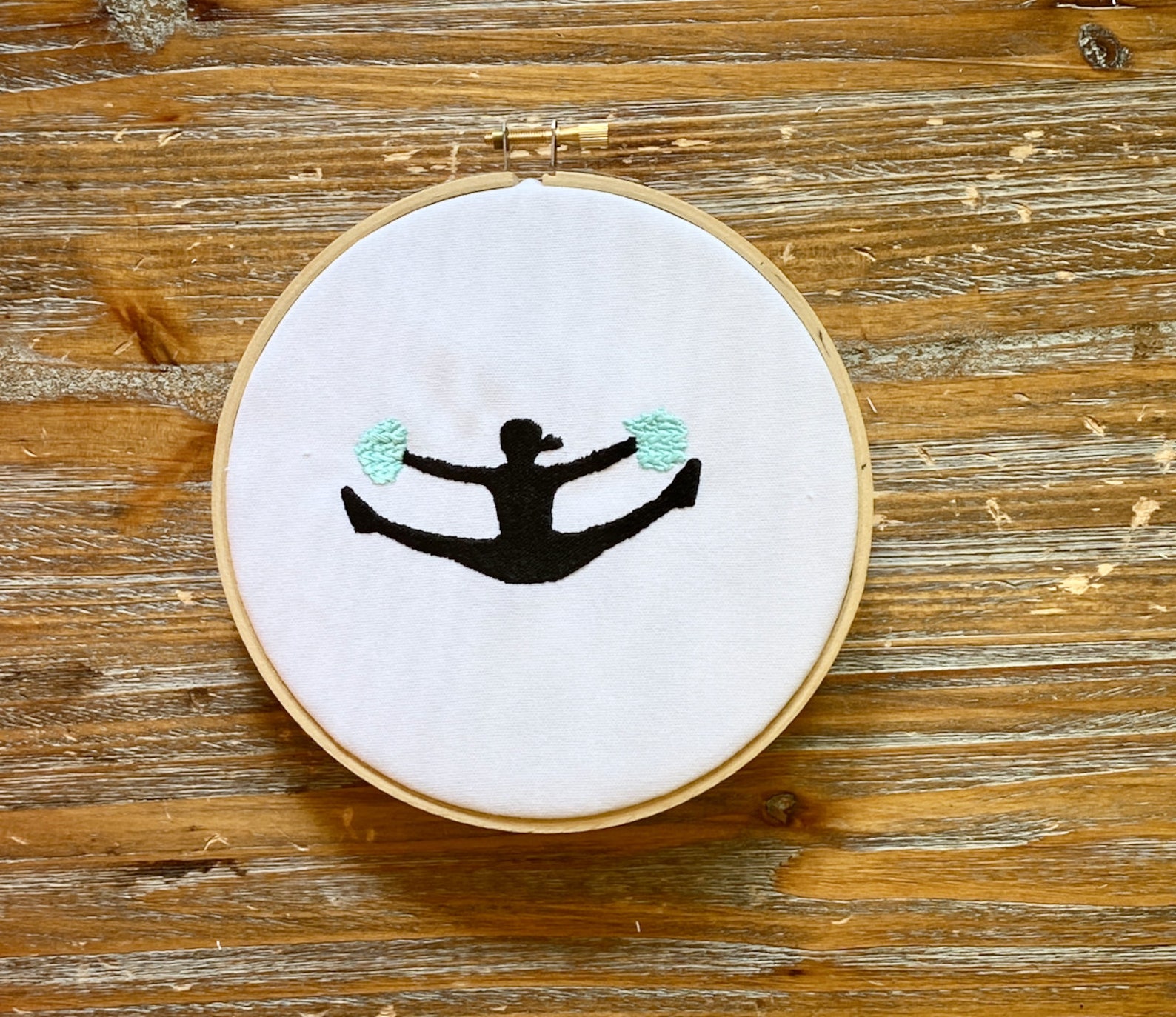 Cheerleader Machine Embroidery Design, 4x4 Hoop, Cheerleading Machine ...