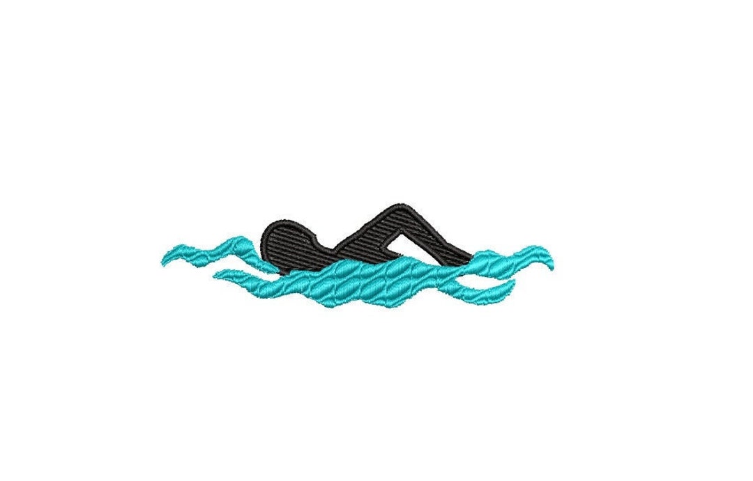Swim Machine Embroidery Design, Swim Embroidery Design, Swimming ...