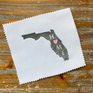 Florida Embroidery Design, Florida Home Embroidery Design, I Love ...